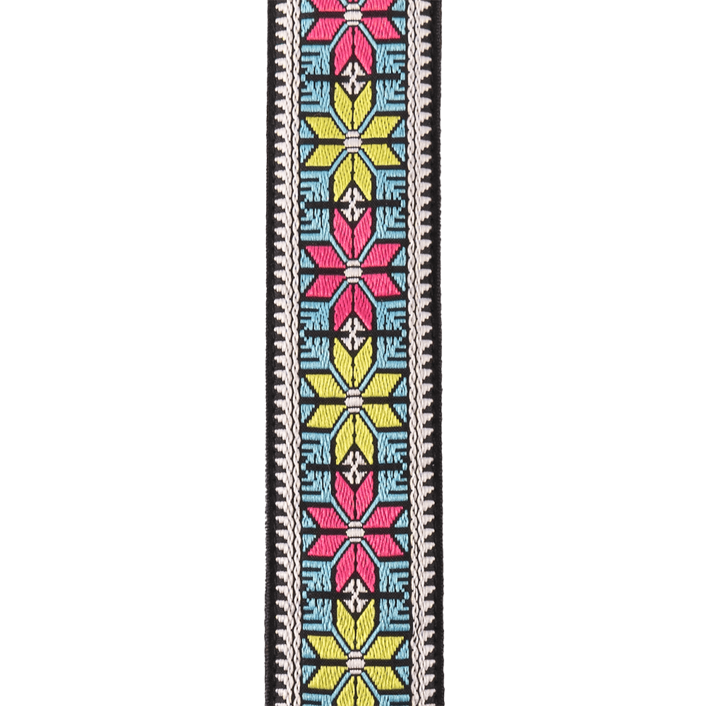 Pad Lock Woven Guitar Strap, Parallel Flowers | 50TC00 | D'Addario