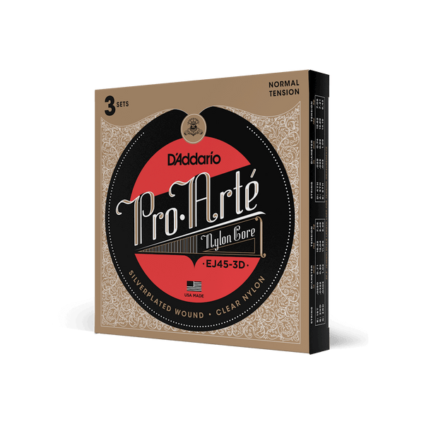 Normal Tension, Pro-Arté Nylon Classical Guitar Strings, Tie-End | EJ45 ...