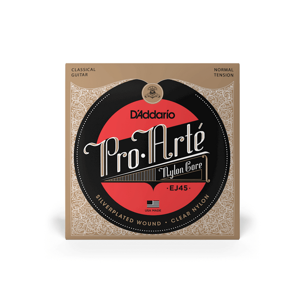Normal Tension, Pro-Arté Nylon Classical Guitar Strings, Tie-End | EJ45 ...