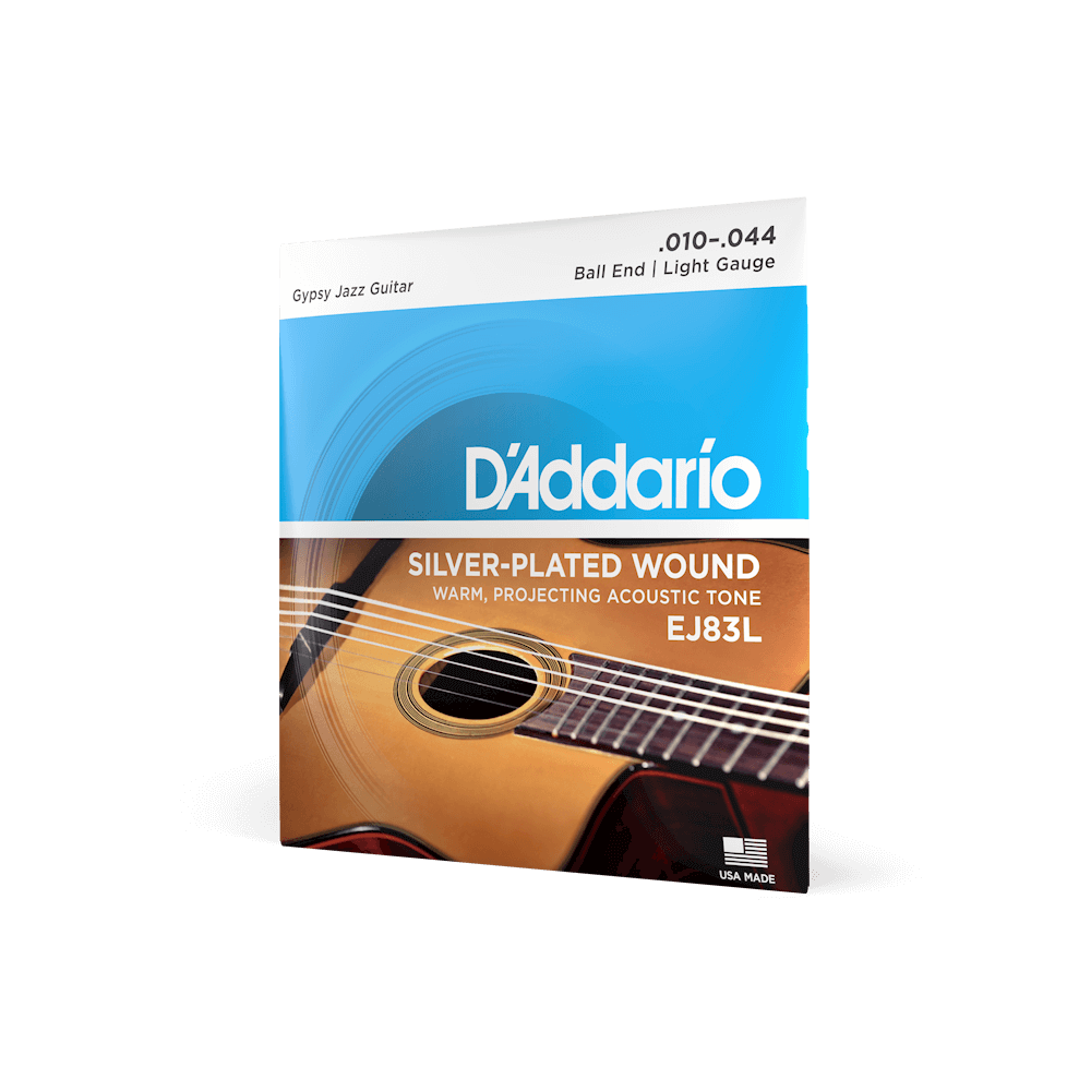 10-44 Light Gauge Gypsy Jazz Acoustic Guitar Strings, Ball End | EJ83L ...