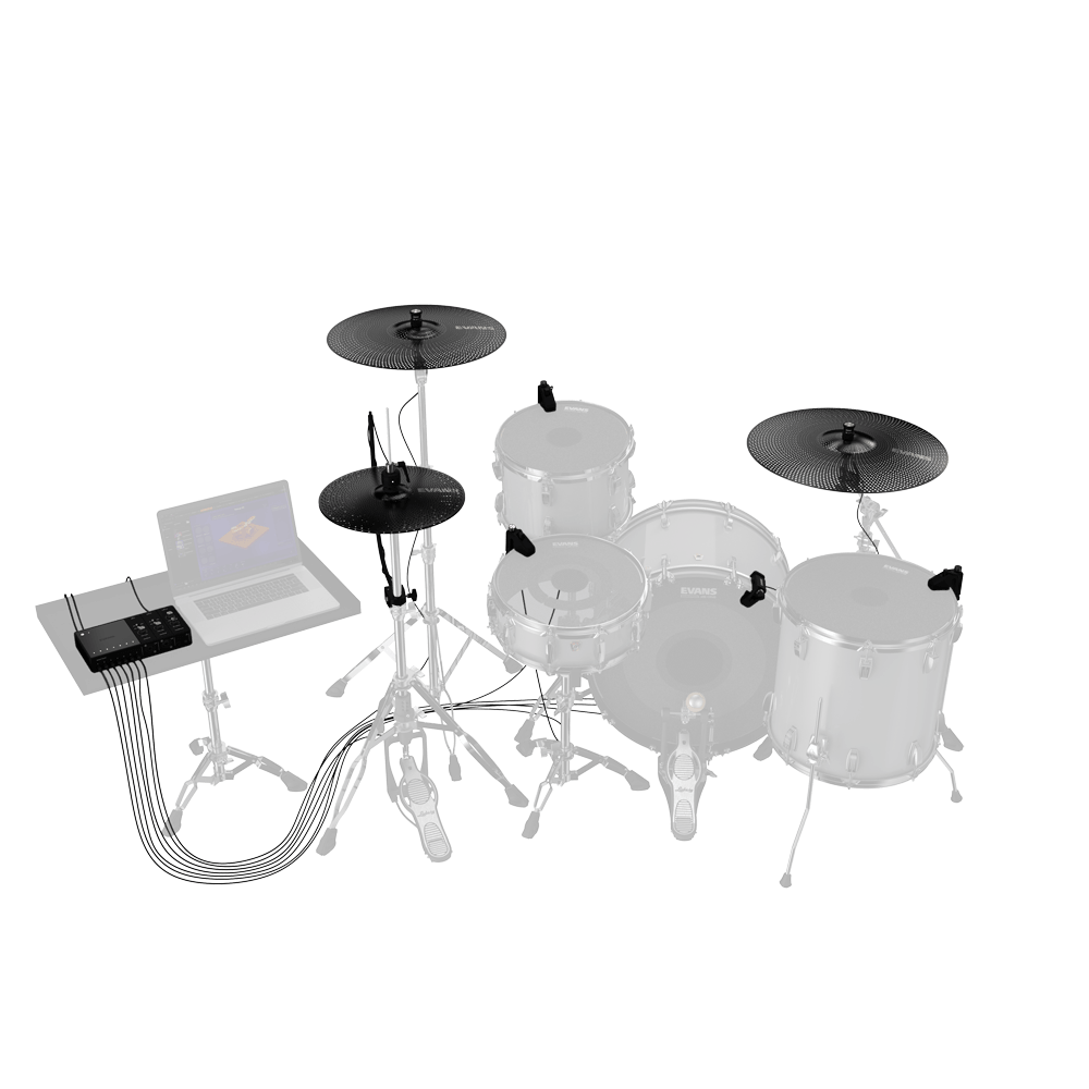 EVANS Hybrid Sensory Percussion eKit System – D'Addario
