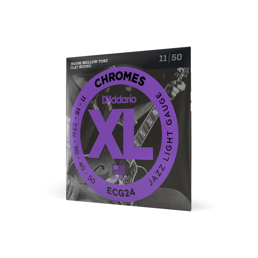 XL Chromes | Flat Wound Electric Guitar Strings | D'Addario