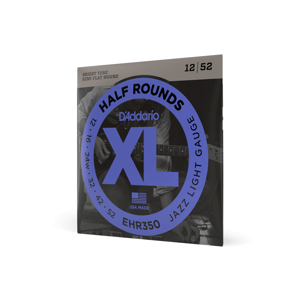 XL Half Rounds | Semi-Flat Wound Electric Guitar Strings | D'Addario
